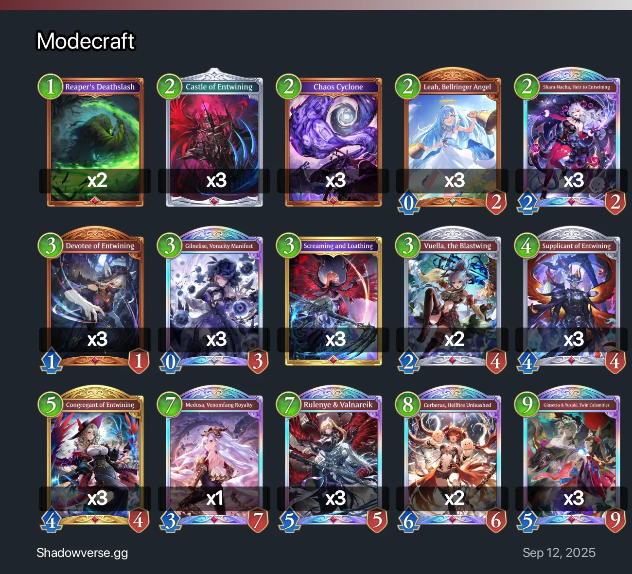 Abysscraft Mode Deck Guide - Shadowverse: Worlds Beyond